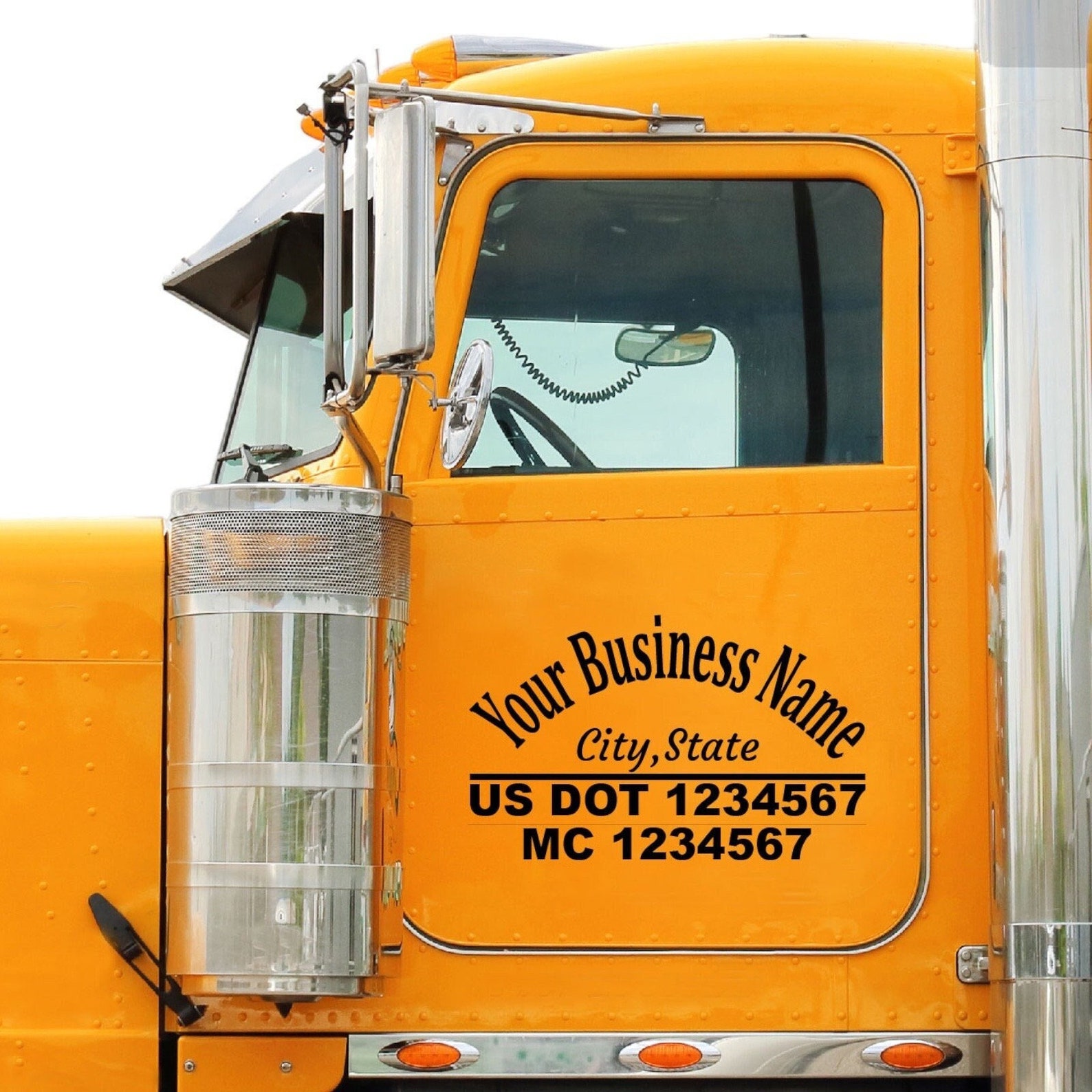 2x Custom US DOT Trucking Decal Stickers Tow Truck, Trucking, 18 ...