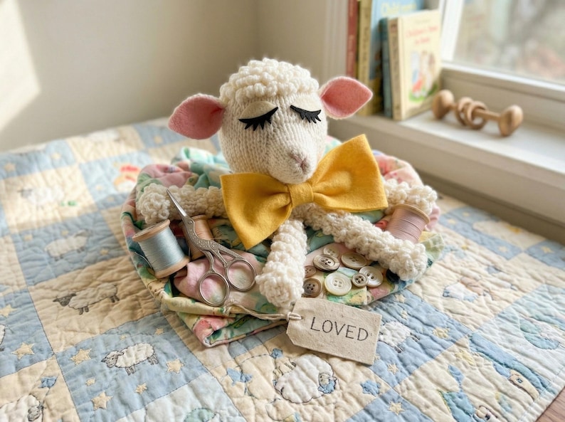 Knitting Lamb Plush Toy Pattern, Amigurumi Sheep PDF, Beginner Friendly ...