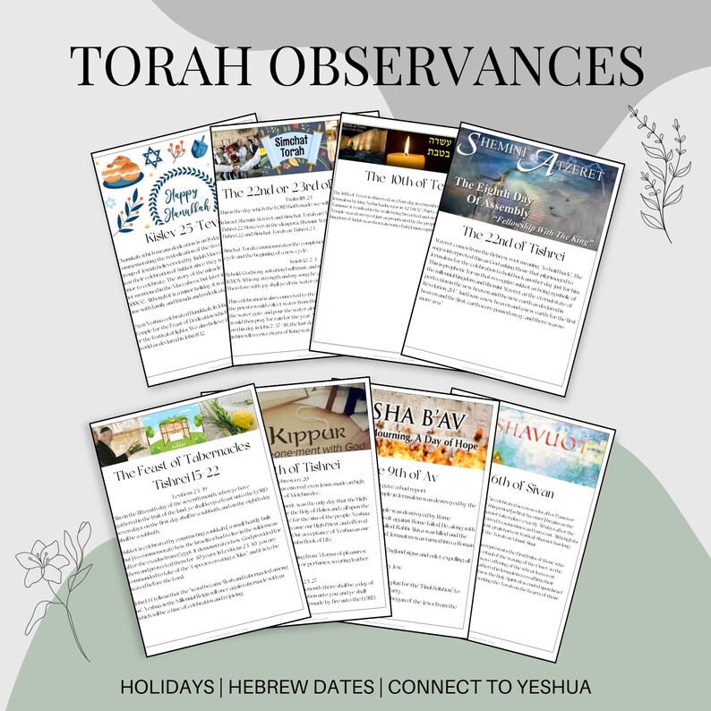 Undated Torah Observant Planner - Hebrew & Gregorian Calendar ...