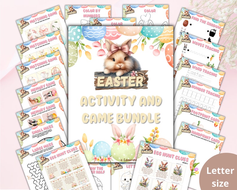 Easter Activity Pack- Coloring Pages, Easter Games. Kids Busy Book ...