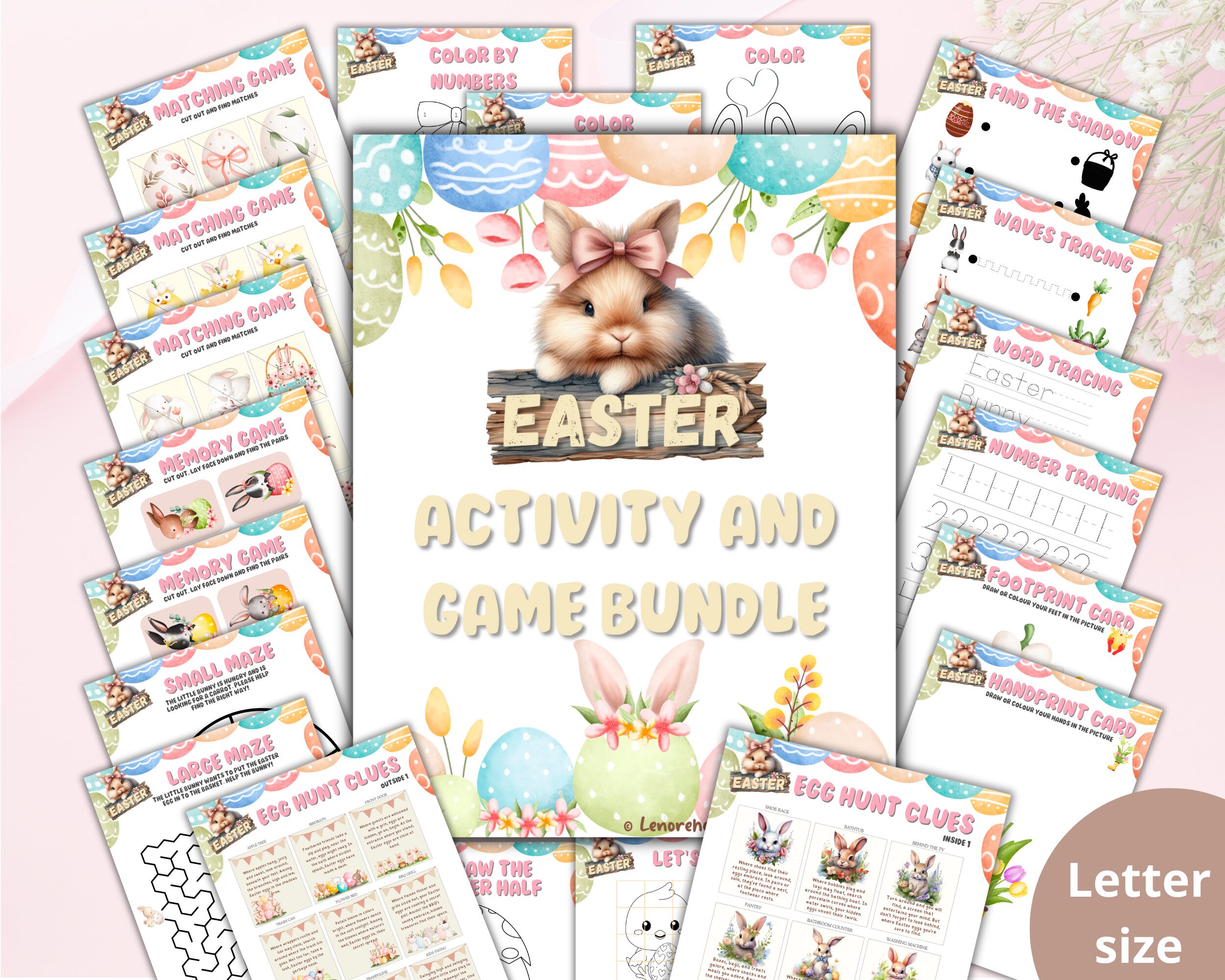 Easter Activity Pack- Coloring Pages, Easter Games. Kids Busy Book ...