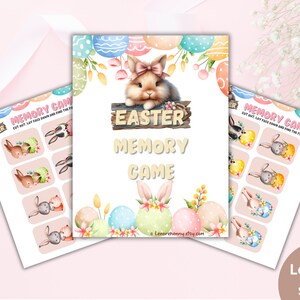 Easter Memory Matching Game Cards, Printable Game for Toddlers & Kids ...