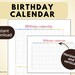 Printable Birthday Calendar Template for Family, Classroom, Friends ...