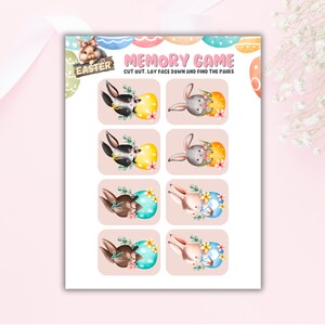 Easter Memory Matching Game Cards, Printable Game for Toddlers & Kids ...