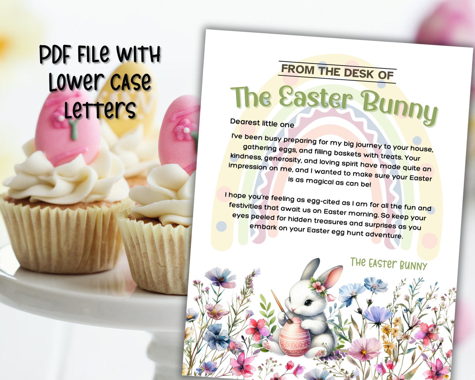 Editable Letter From the Easter Bunny. Personalized Easter Morning ...