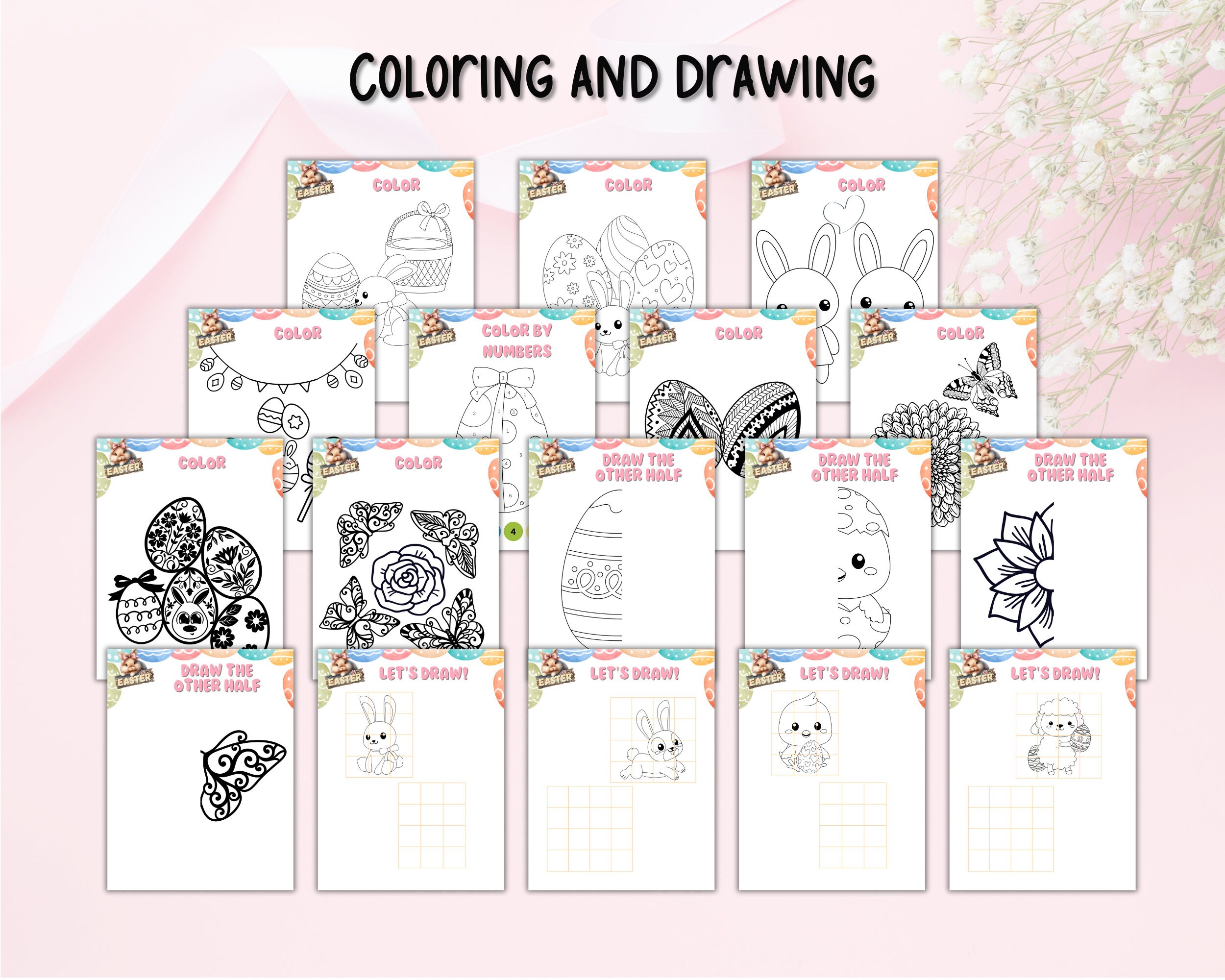 Easter Activity Pack- Coloring Pages, Easter Games. Kids Busy Book ...