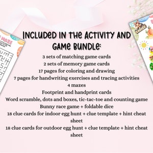 Easter Activity Pack- Coloring Pages, Easter Games. Kids Busy Book ...