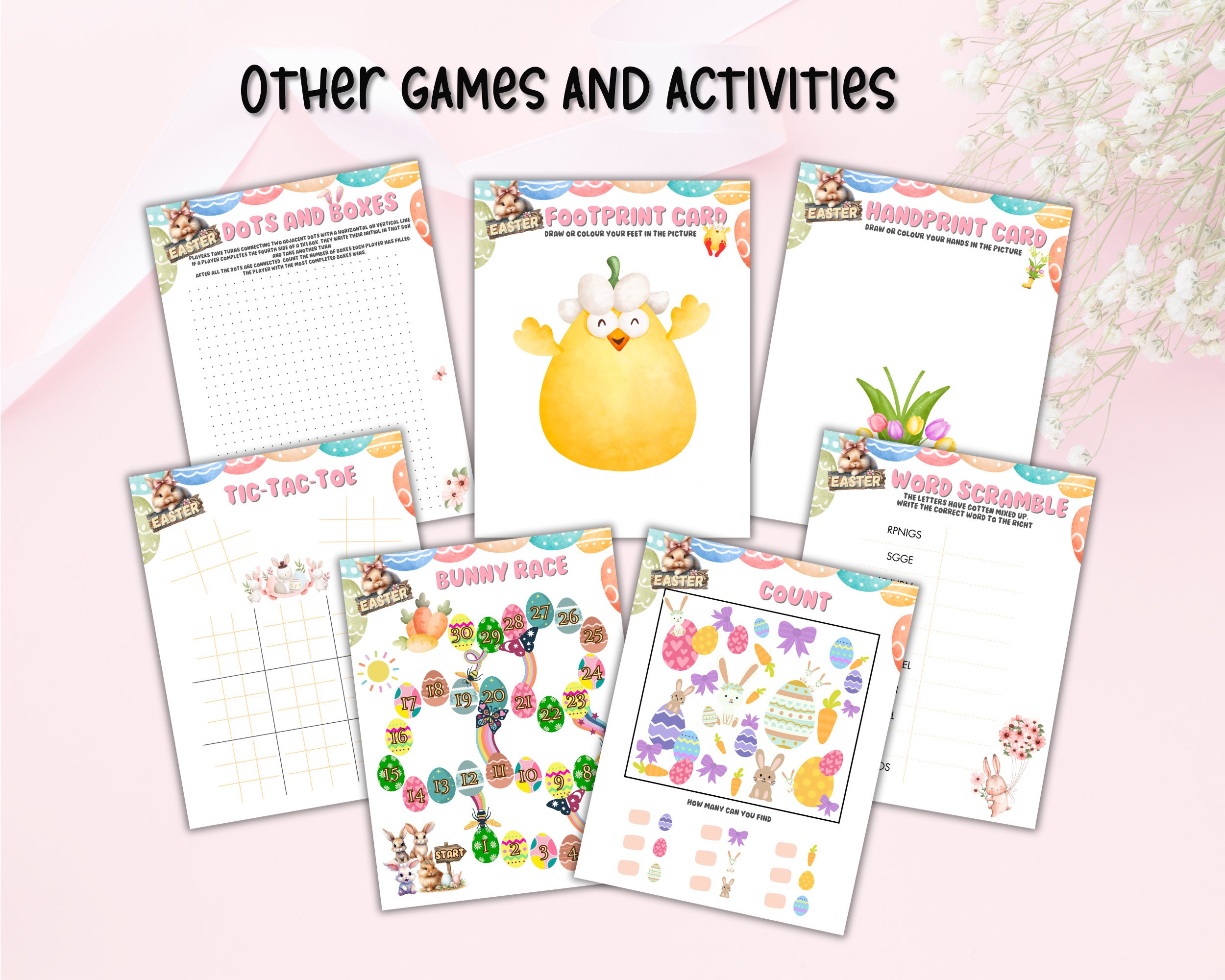 Easter Activity Pack- Coloring Pages, Easter Games. Kids Busy Book ...