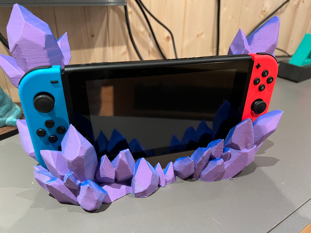 Nintendo Switch 3d Printed Holder Crystal Design - Etsy