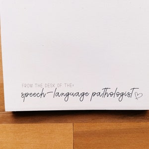 Speech Therapy Notepad for SLP Sticky Note for Speech Therapist Office ...