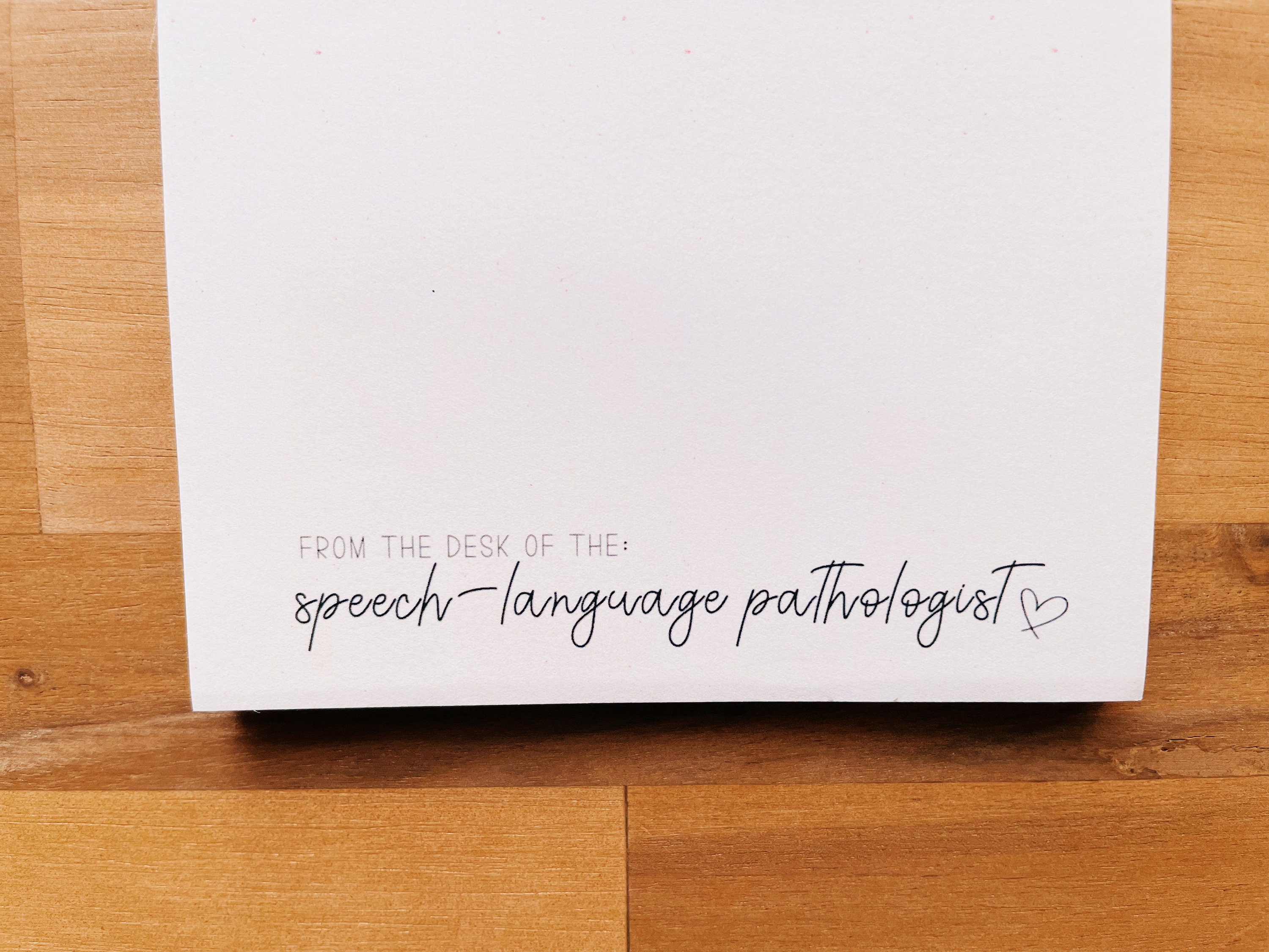 Speech Therapy Notepad for SLP Sticky Note for Speech Therapist Office ...