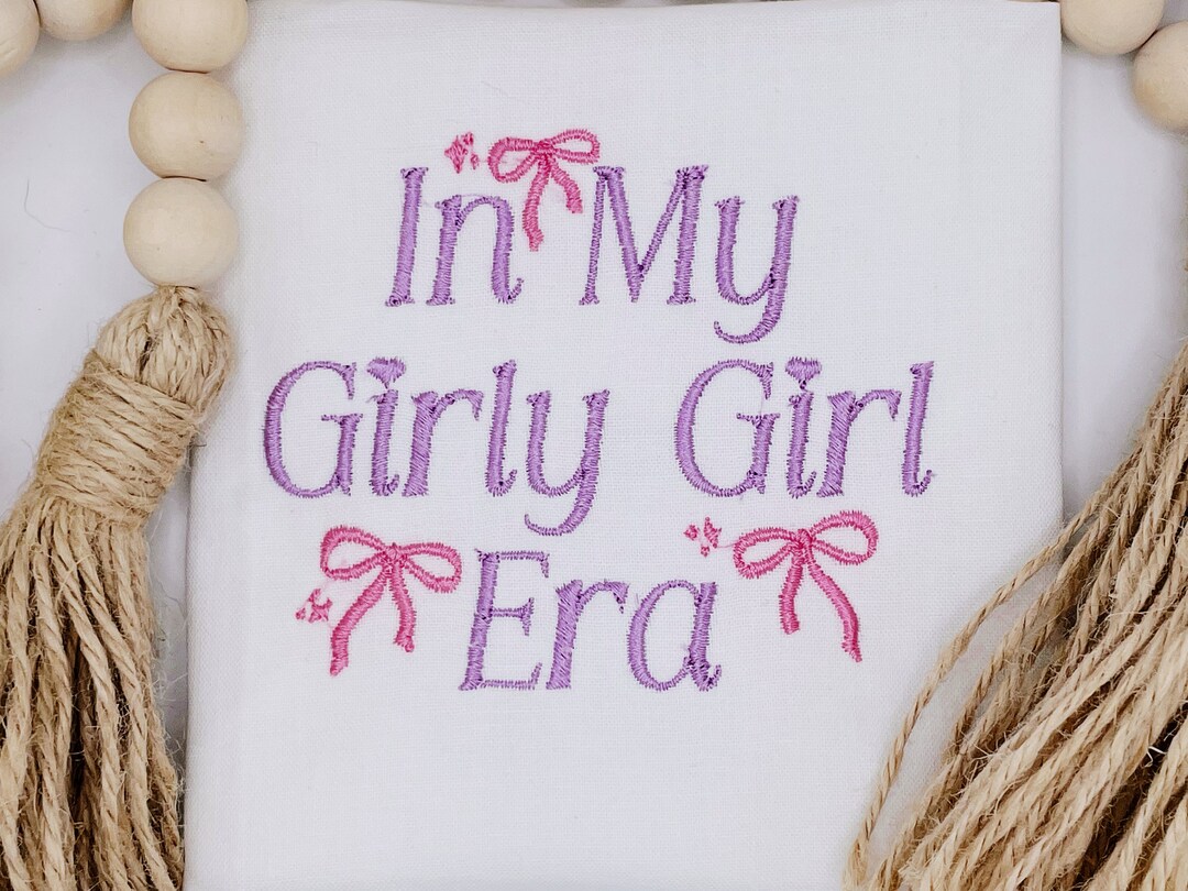 Bow Embroidery Design for Girl Embroidery File Bow Pes File Embroidery ...