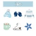 Winter Doodle Alphabet Letter PNG Bundle Winter Doodle Letter + Number ...