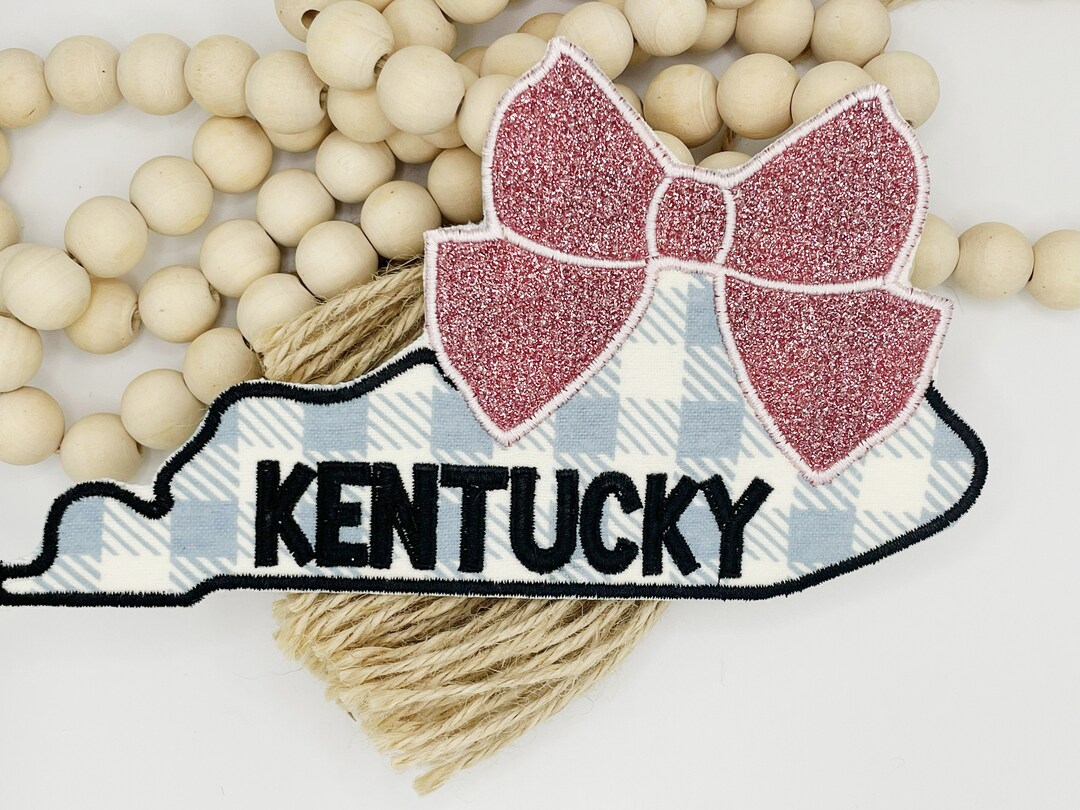 Kentucky Bow Applique Embroidery Design for Girl Embroidery File Bow ...