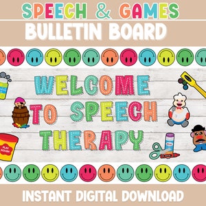 Welcome to Speech Therapy Bulletin Board for Speech Room Printable ...