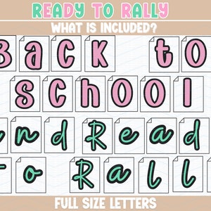 Pickleball Bulletin Board for Back to School Green and Pink Classroom ...