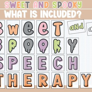 Halloween Speech Therapy Bulletin Board Kit for SLP Fall Spooky ...