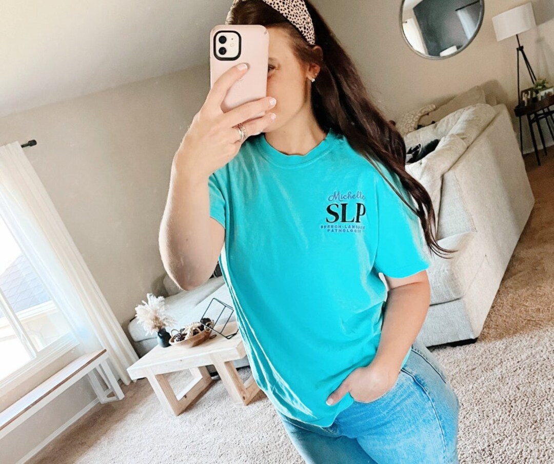 Personalized Speech Therapy Tshirt for SLP Shirt Comfort Color for ...