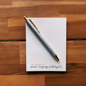 Speech Therapy Notepad for SLP Sticky Note for Speech Therapist Office ...