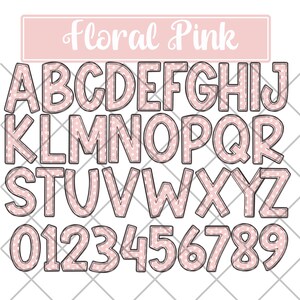 Floral Alphabet Png Alphabet Set Doodle Alphabet Png Alpha Doodle Font ...