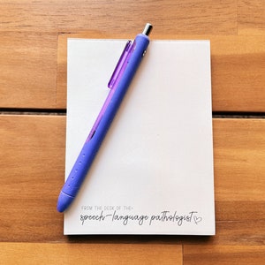 Speech Therapy Notepad for SLP Sticky Note for Speech Therapist Office ...