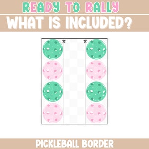 Pickleball Bulletin Board for Back to School Green and Pink Classroom ...