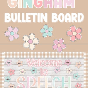 Welcome Speech Therapy Bulletin Board for Speech Classroom Flower ...
