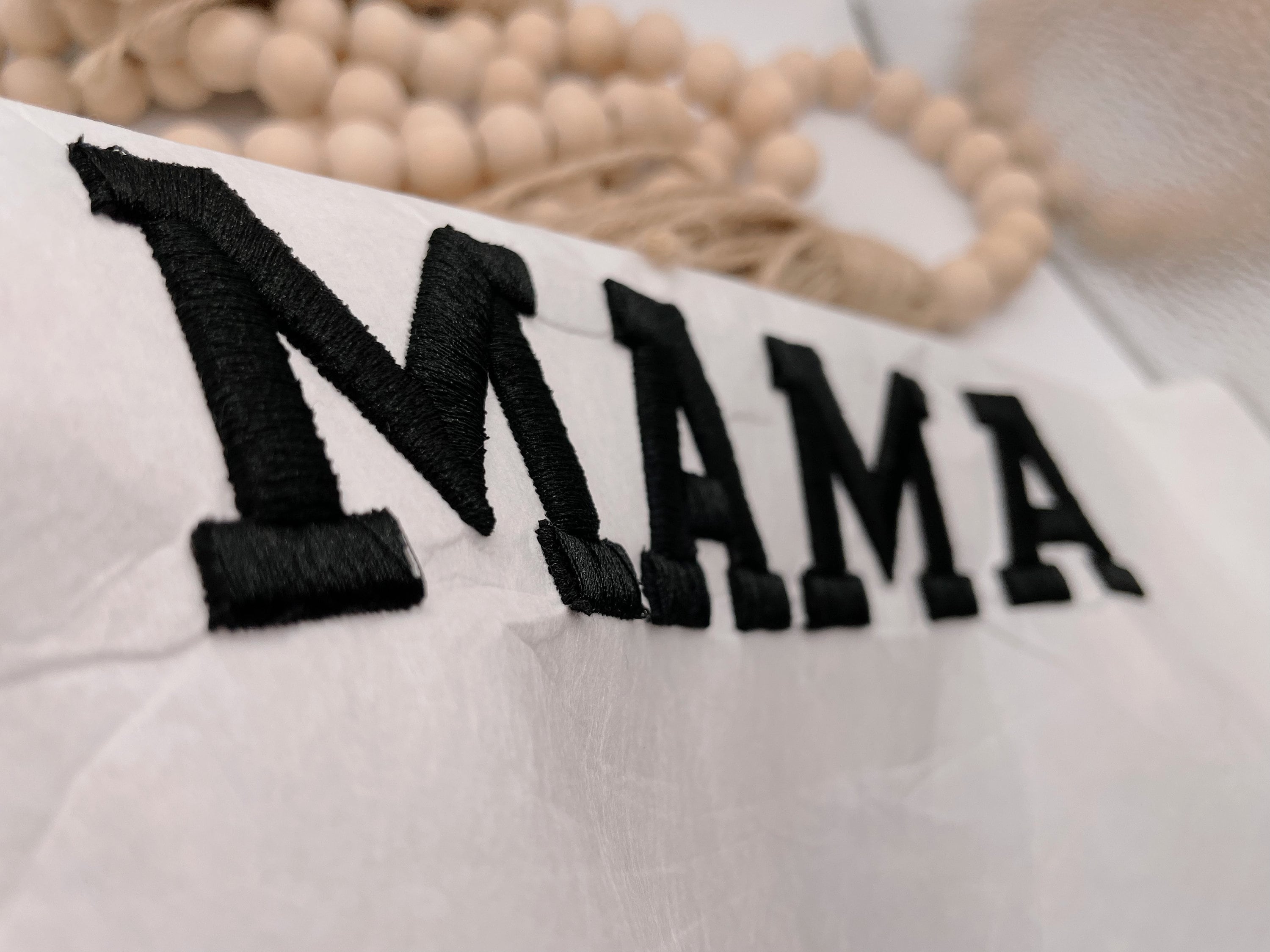 3D Puff MAMA Embroidery File Trendy PES Design for Machine Embroidery ...