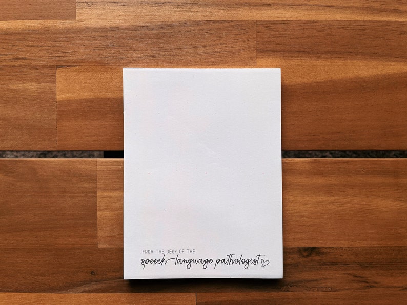 Speech Therapy Notepad for SLP Sticky Note for Speech Therapist Office ...