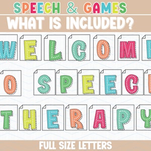 Welcome to Speech Therapy Bulletin Board for Speech Room Printable ...