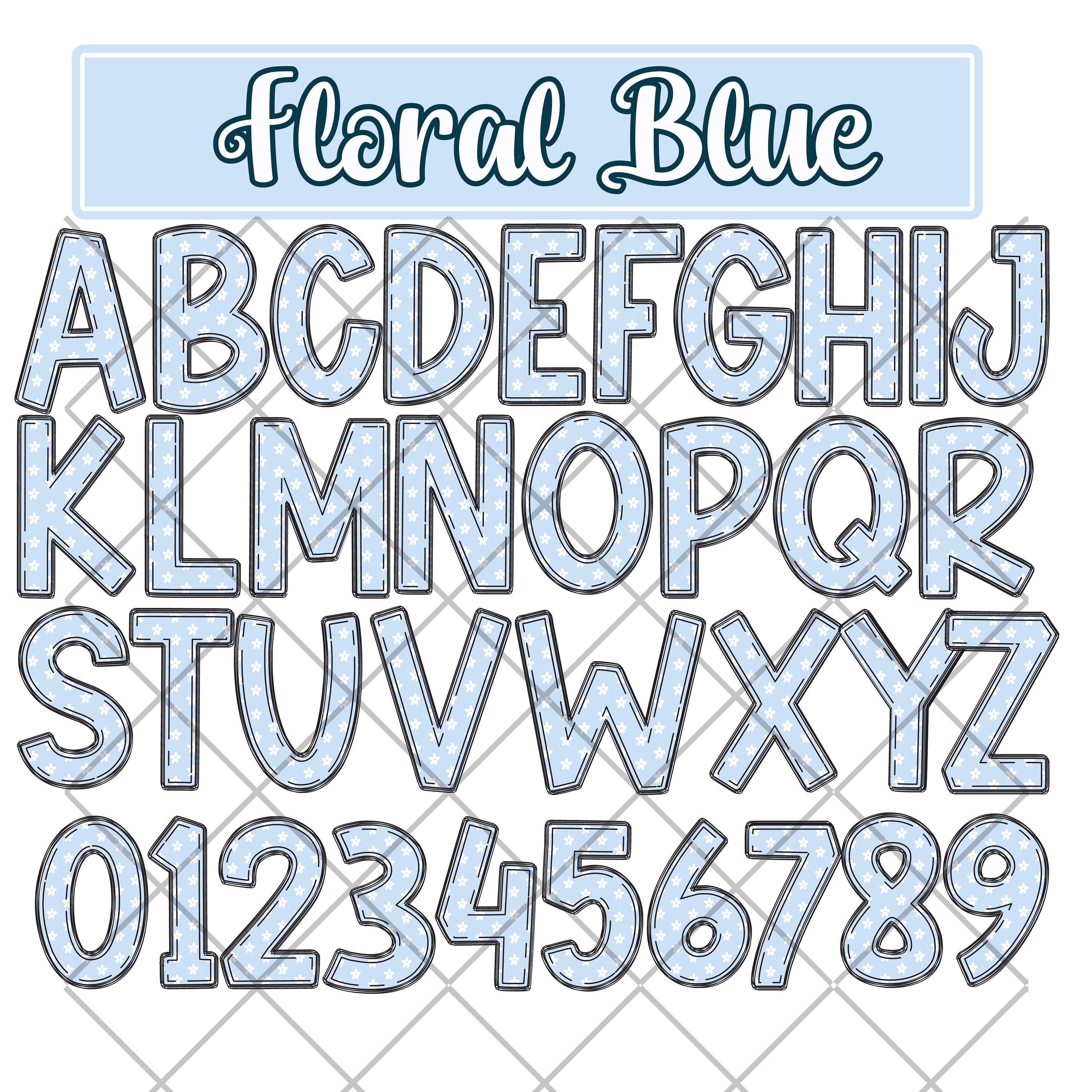 Floral Alphabet Png Alphabet Set Doodle Alphabet Png Alpha Doodle Font ...