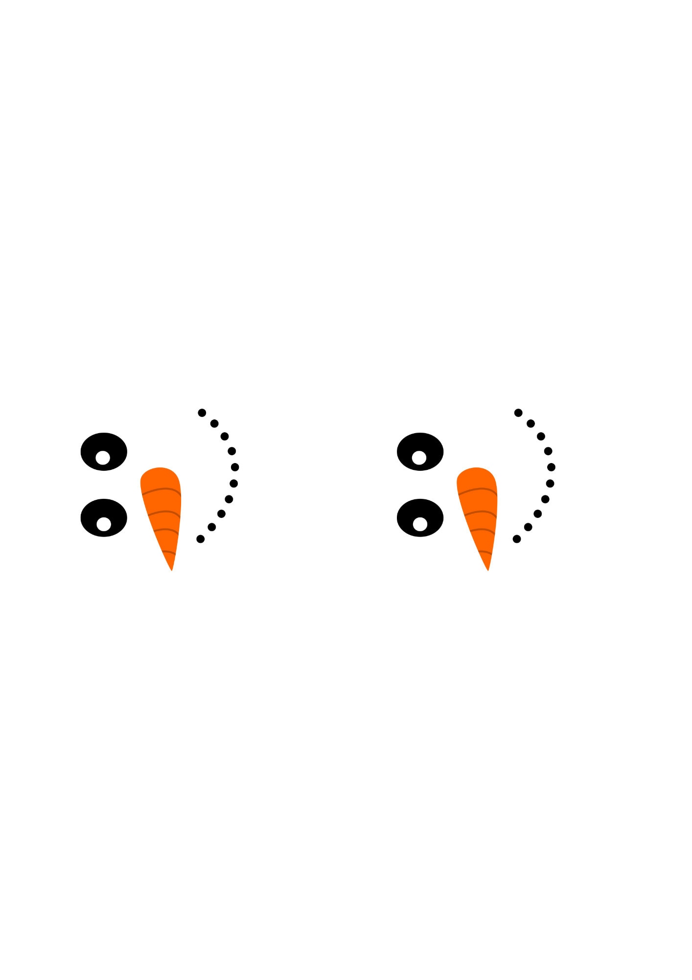 DIY Print for Kids | Printable Snowman Face | Encouragement | Service ...