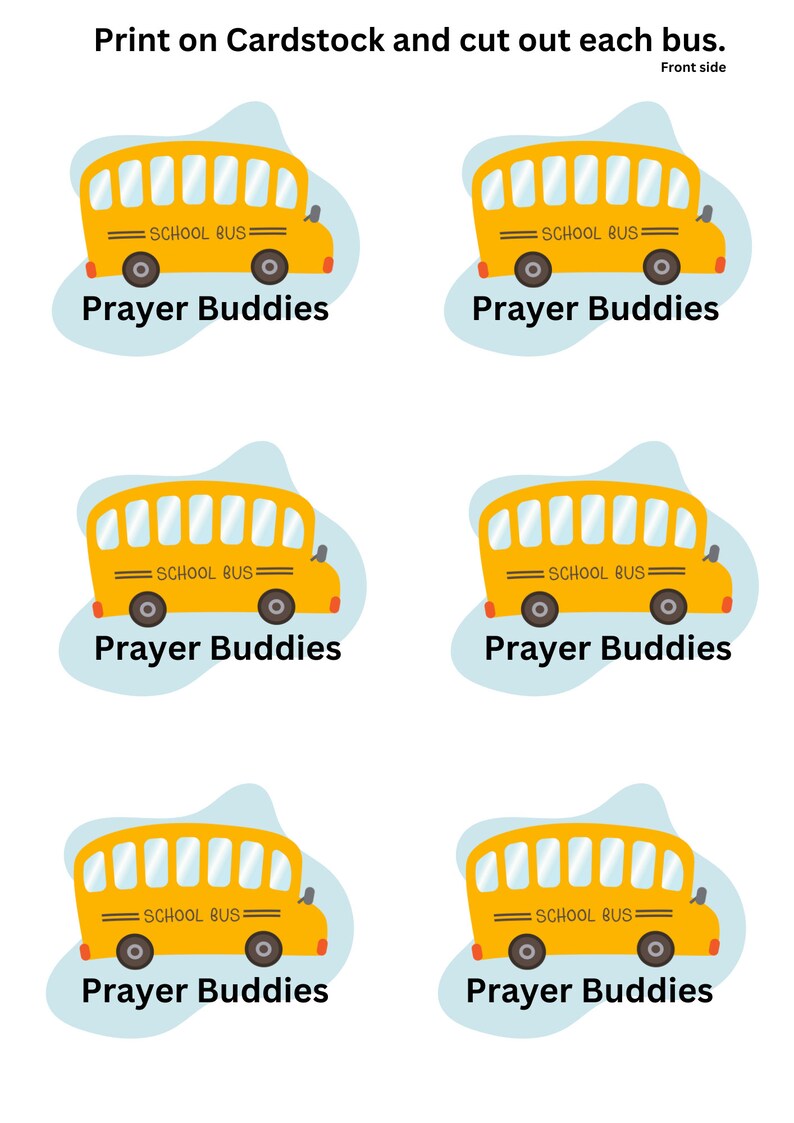 Prayer Buddies: Daily Prayer Cards- Resource for Children's-prayer ...