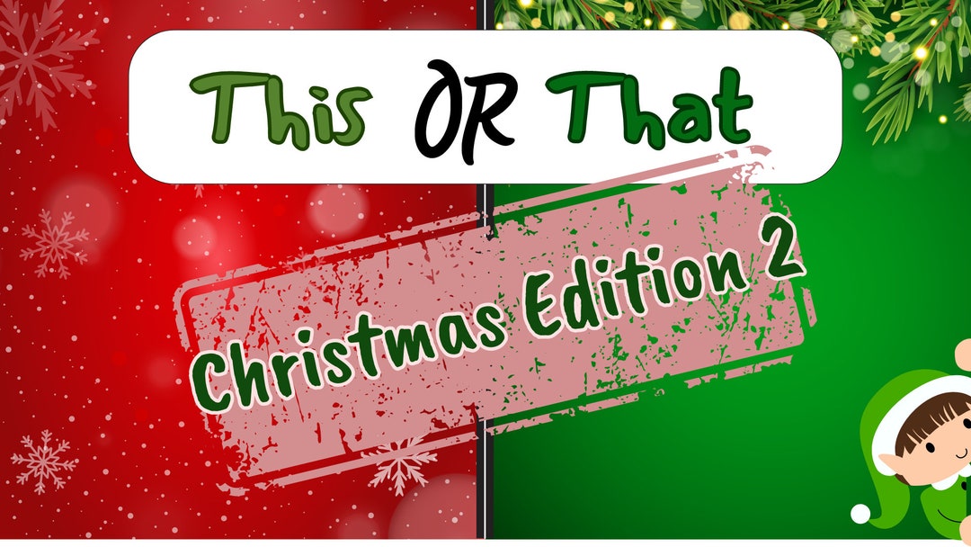Christmas This or That Edition 2 Early Elementary Video Led Game for ...