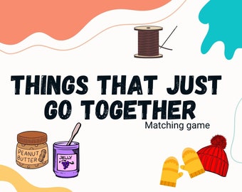 36 Picture Association Cards, Montessori Matching Game, Things That Go ...