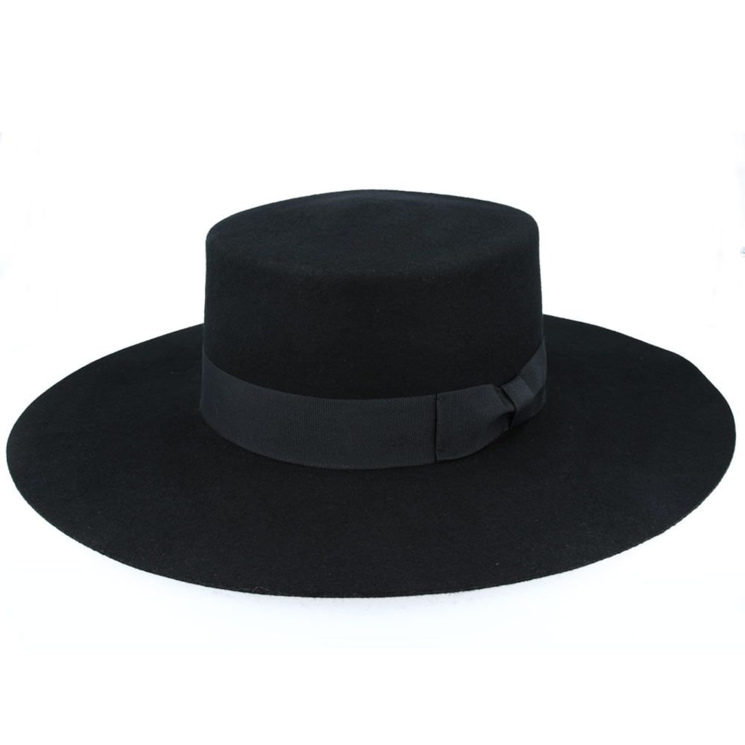 The Bolero Hat Black Spanish Wide Brim Fedora Unique Western Fashion ...