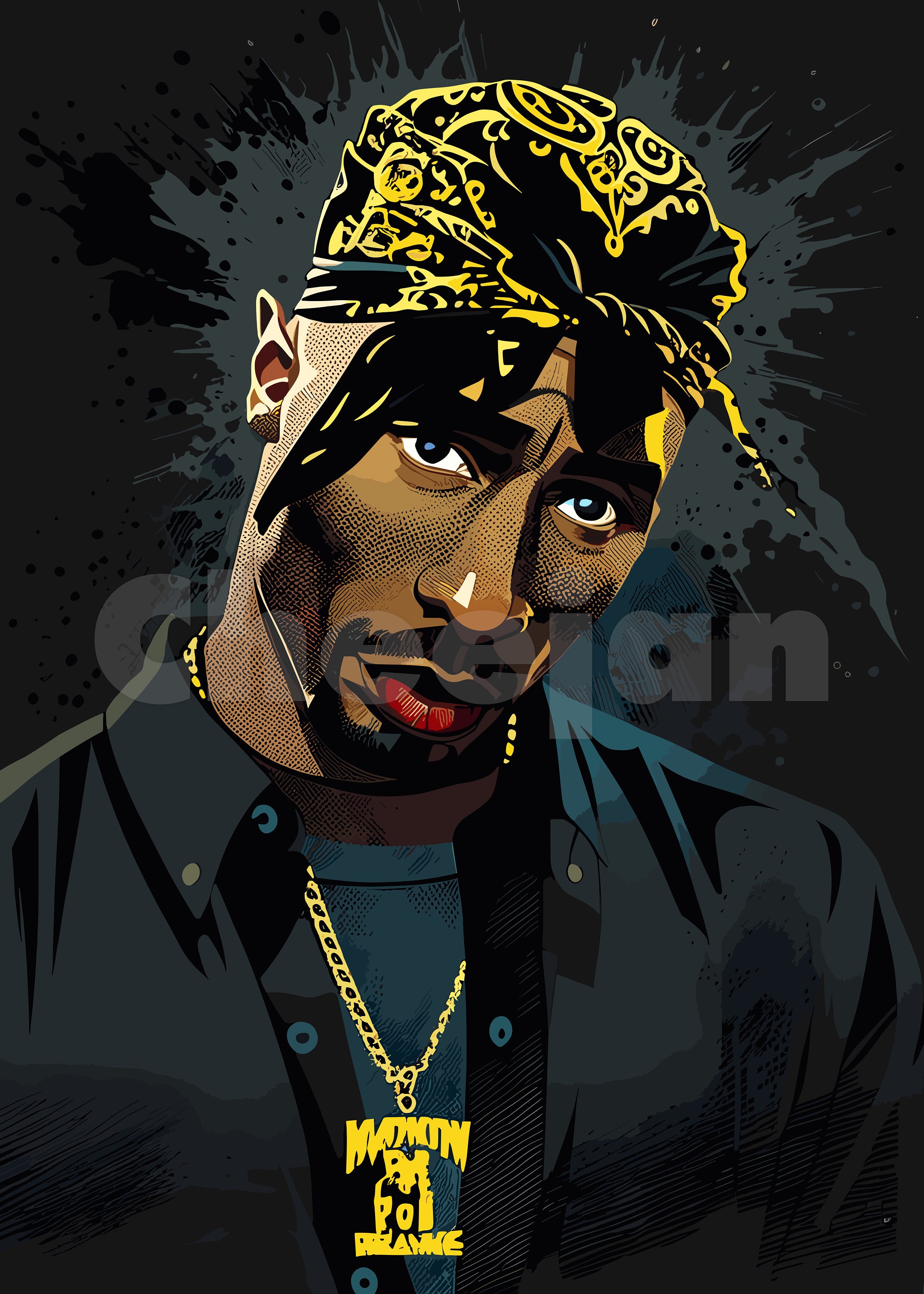 Tupac, Tupac Poster, Tupac Shakur 2pac Digital PDF Poster Vector Art - Etsy