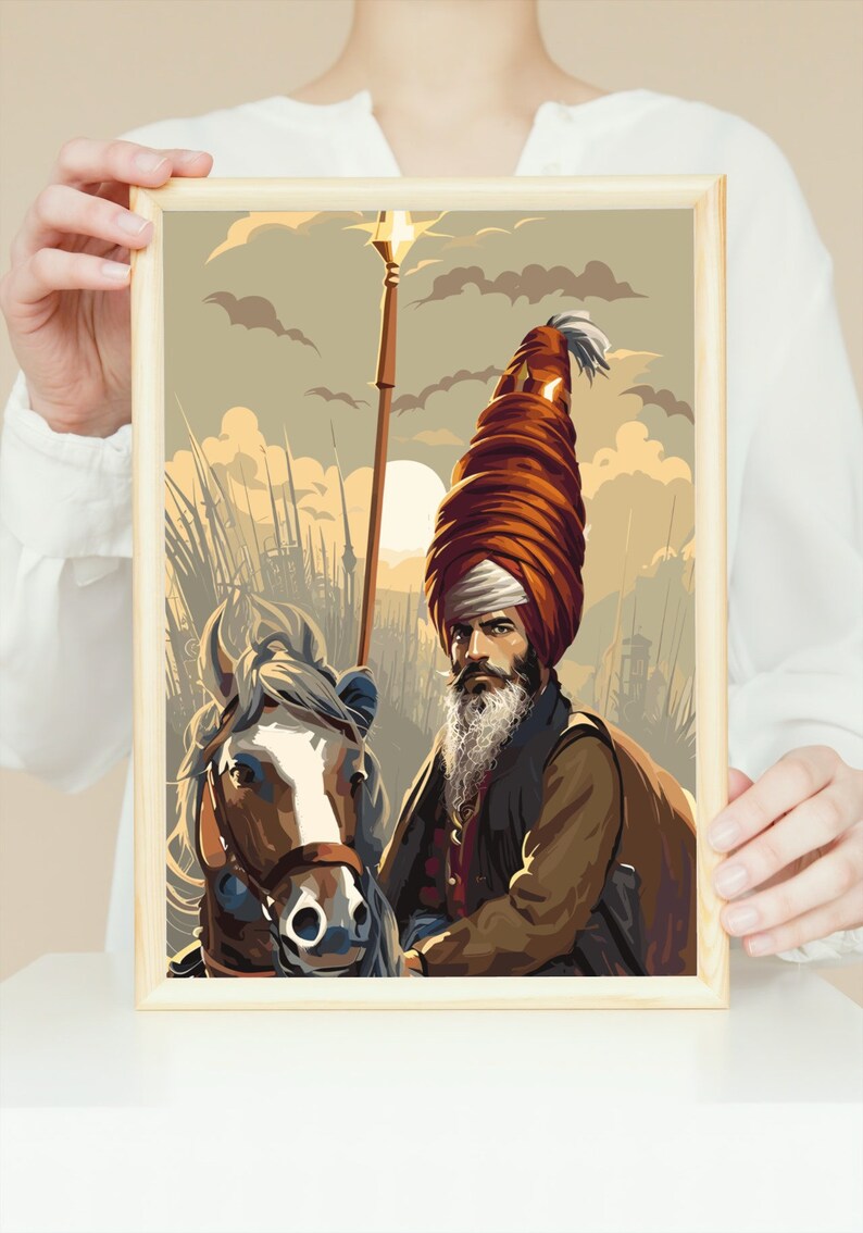 Sikh Warrior | Wall Art | Digital PDF | Vector File | HD Photo ...