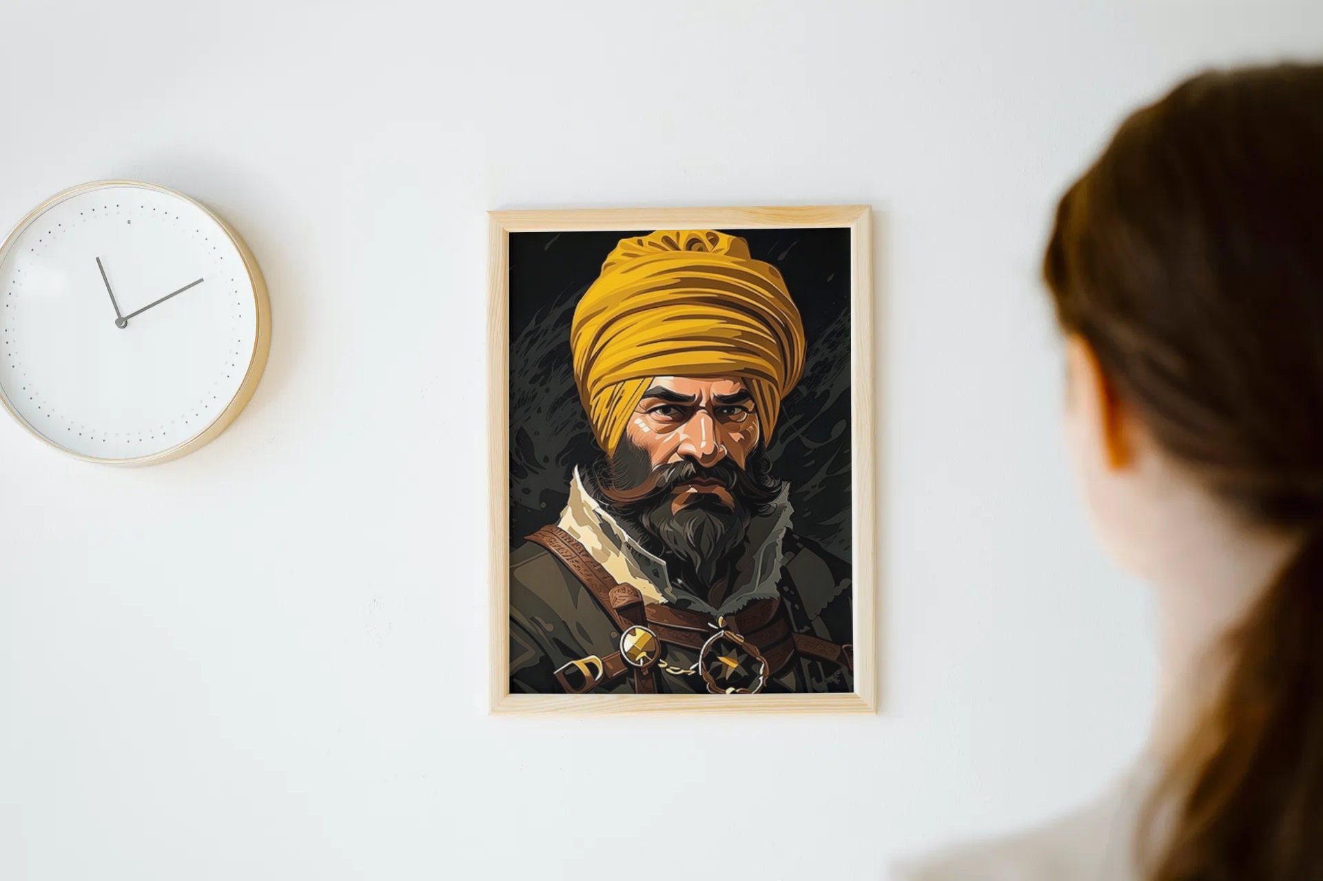 A Sikh Warrior | Vector Art PDF | Sikh Art | Wall Art | Digital Print ...