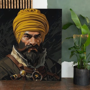 A Sikh Warrior | Vector Art PDF | Sikh Art | Wall Art | Digital Print ...