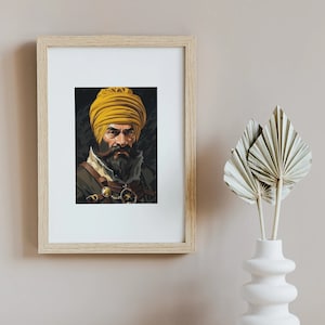 A Sikh Warrior | Vector Art PDF | Sikh Art | Wall Art | Digital Print ...