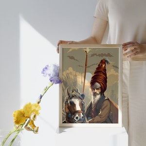 Sikh Warrior | Wall Art | Digital PDF | Vector File | HD Photo ...