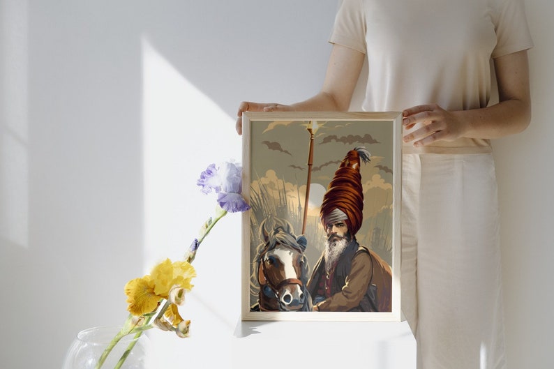 Sikh Warrior | Wall Art | Digital PDF | Vector File | HD Photo ...