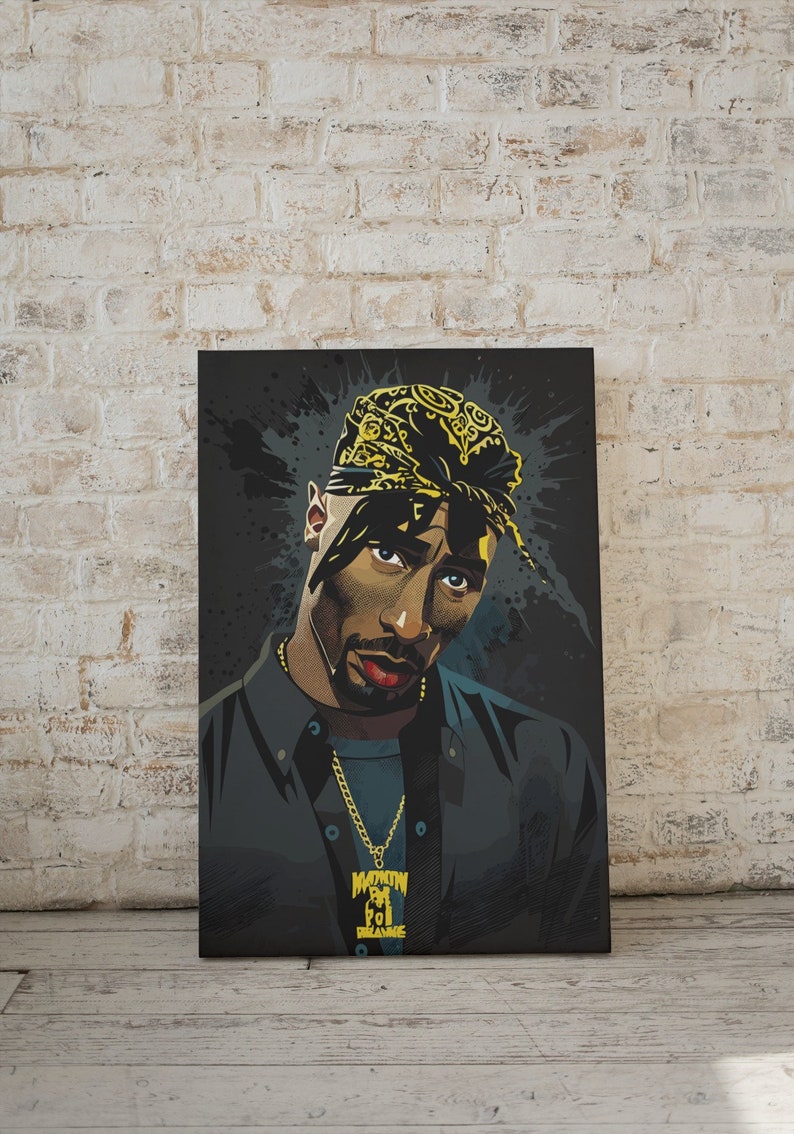 Tupac, Tupac Poster, Tupac Shakur 2pac Digital PDF Poster Vector Art - Etsy