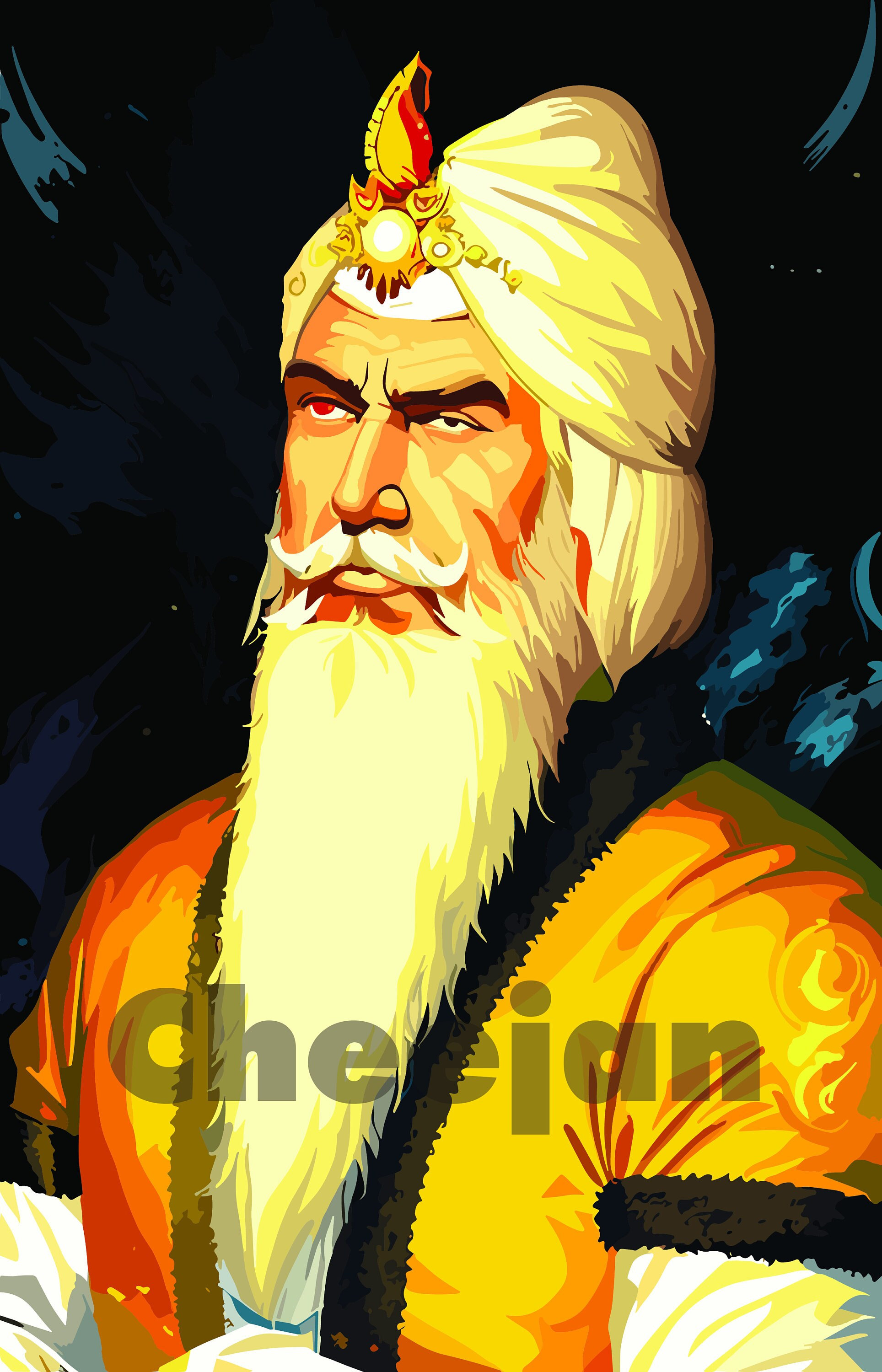 Maharaja Ranjit Singh | Wall Art | Digital PDF | Vector File | HD Photo | Download File | A0 ...