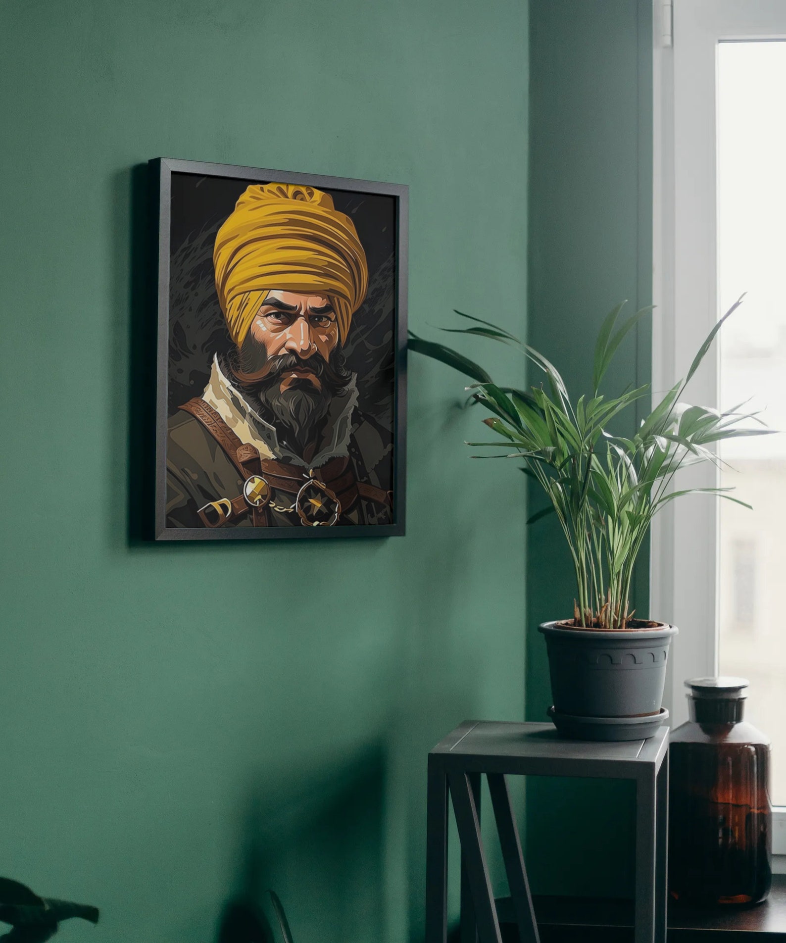 A Sikh Warrior Vector Art PDF Sikh Art Wall Art Digital Print Doesn't ...