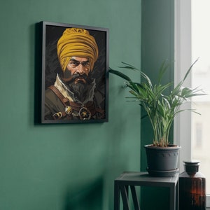 A Sikh Warrior | Vector Art PDF | Sikh Art | Wall Art | Digital Print ...