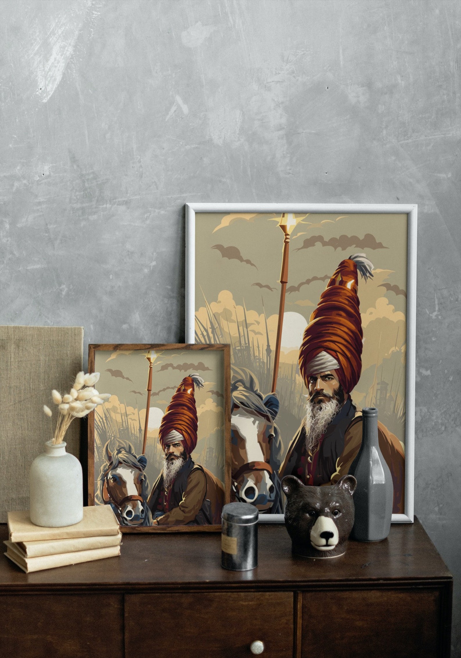 Sikh Warrior | Wall Art | Digital PDF | Vector File | HD Photo ...