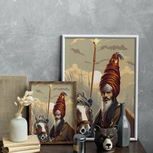 Sikh Warrior | Wall Art | Digital PDF | Vector File | HD Photo ...