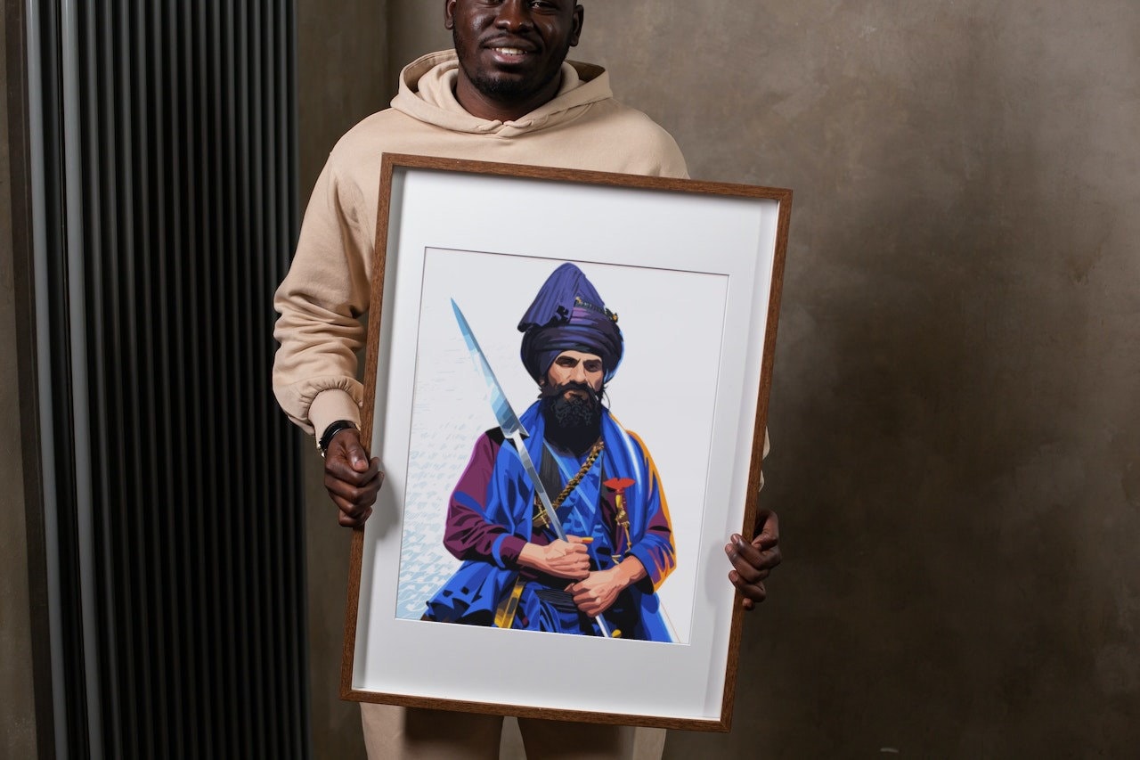 Sikh Khalsa Warrior Wall Art Digital PDF Vector File HD Photo Download ...